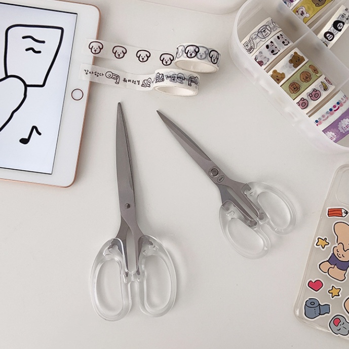 Cute Transparent Small Scissors Handmade Stainless Steel Scissors ...
