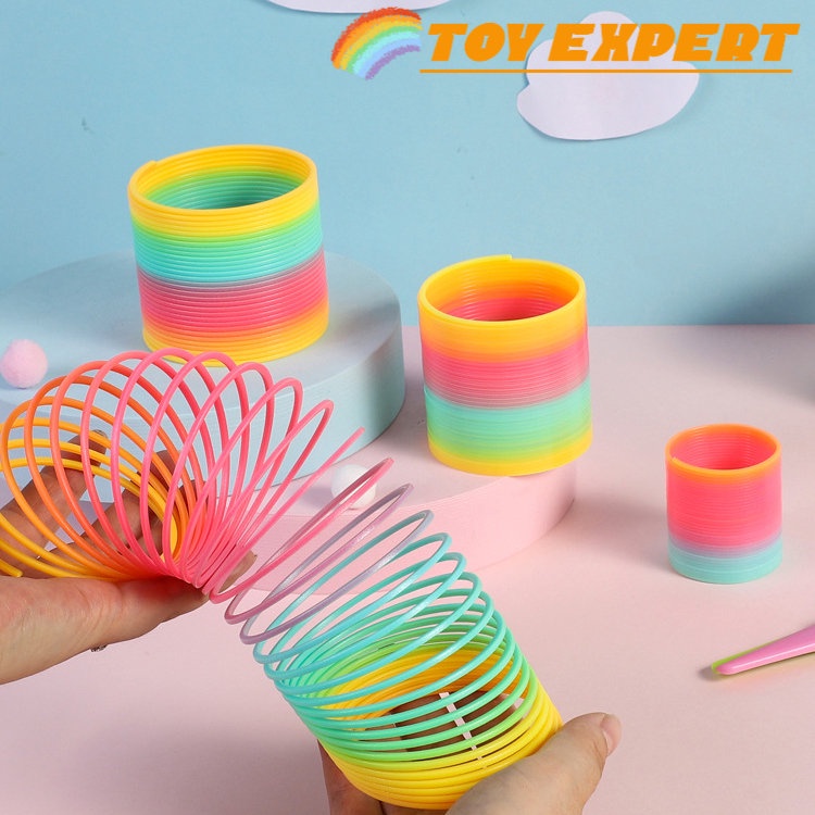 Large Magic Rainbow Circle Educational Toy Plastic Spring Circle ...