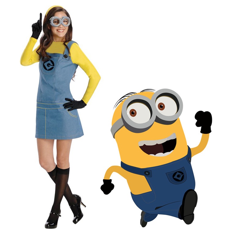Minions custome Despicable Me Minions adult couple stage cosplay anime ...