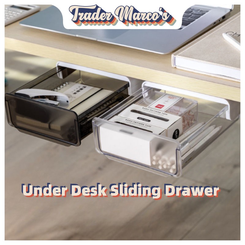 [SG Seller] Under Desk Drawer / Shelf Sliding Drawer/ Storage Drawer ...