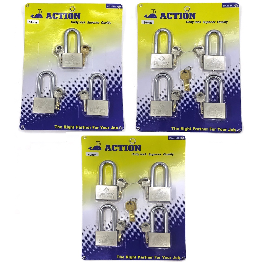 [SG STOCK] ACTION MASTER KEY Unity Premium Grade Pad lock Set Safety ...