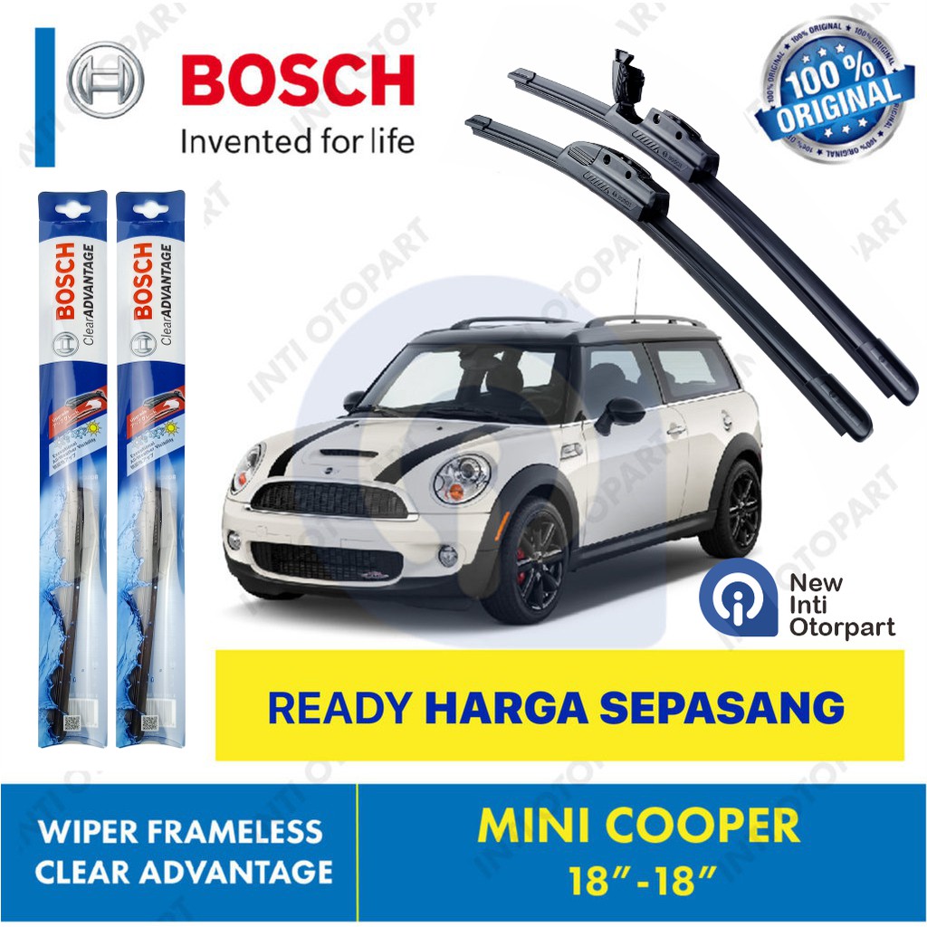 BOSCH 18-18 inch Mini Cooper Frameless Wiper Blade | Shopee Singapore