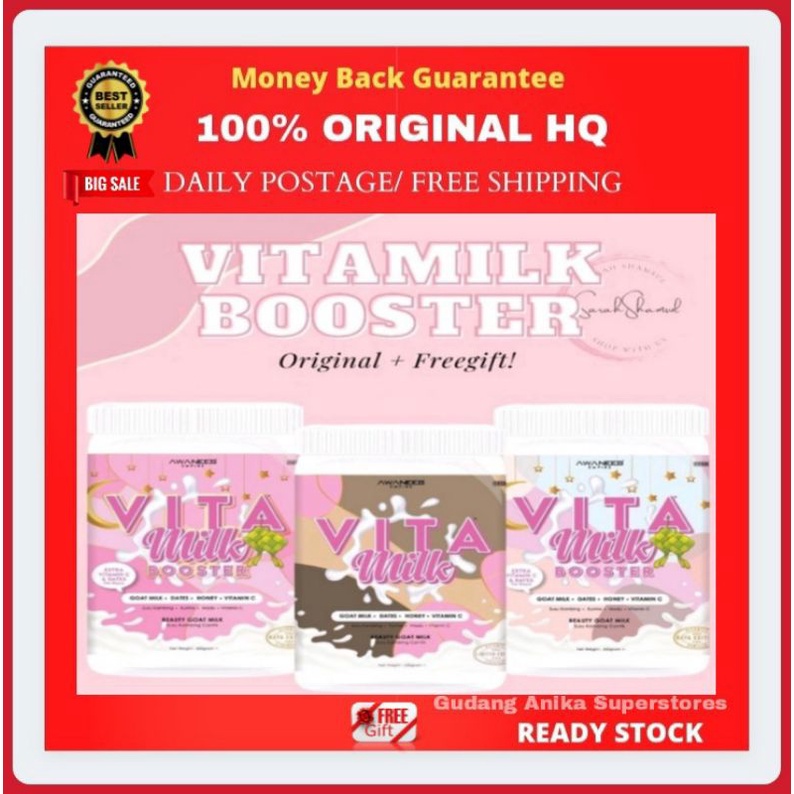 VITAMILK BOOSTER NAK % VITAMILK VANILLA/STRAWBERRY/CHOCOLATE | Shopee ...
