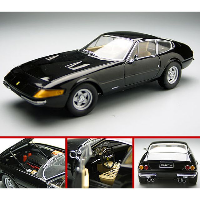 Kyosho 1:43 Ferrari 365 GTB/4 Daytona Black | Shopee Singapore
