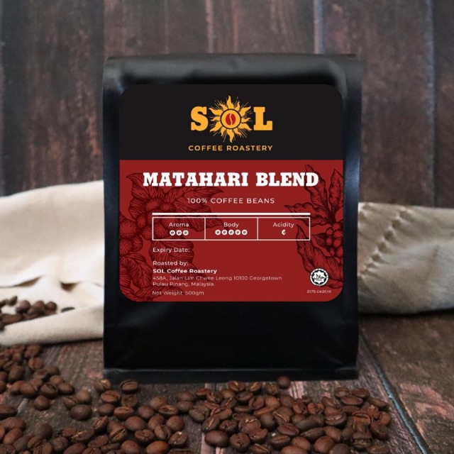 % Coffee Beans (SOL Matahari Blend) - Freshly Roasted | Shopee Singapore
