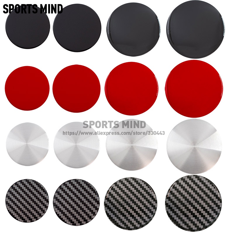 4PCS/lot 45mm 50mm 56mm 65mm Car Wheel Center Cap Blank Sticker Carbon ...