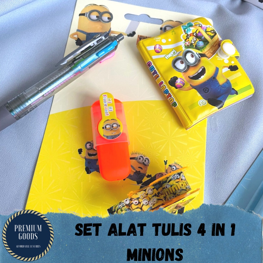 4-in1 Stationery Package MINI MINION Pen MINION DESPICABLE ME Diary ...