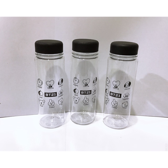 Plastic Water Bottle bt21, kpop Drinking Bottle, army 500ml | Shopee ...