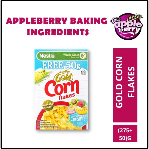 NESTLE Cereal Gold Corn Flakes Corn Breakfast Cereal (250g Free 50g ...
