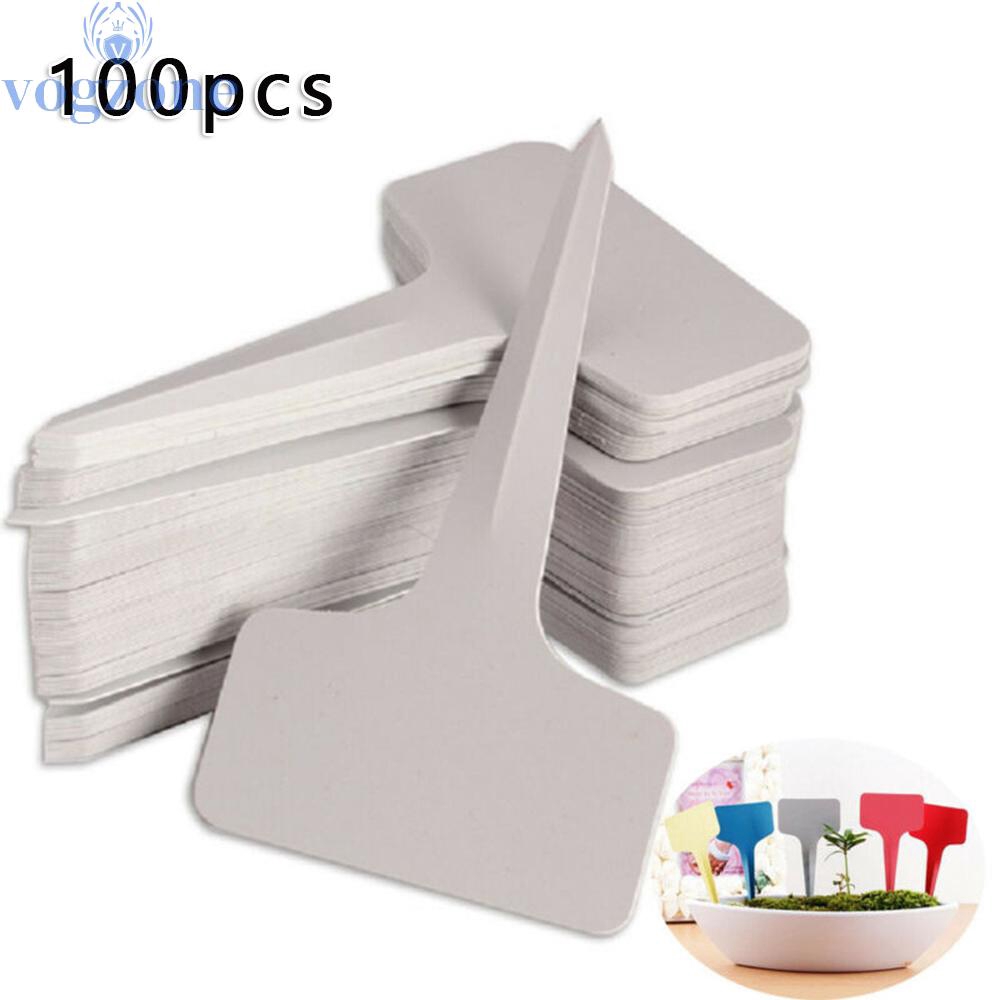 ⭐ BIG DISCOUNTS ⭐ 100pcs White Plastic Marker Garden Name Tags Herb ...