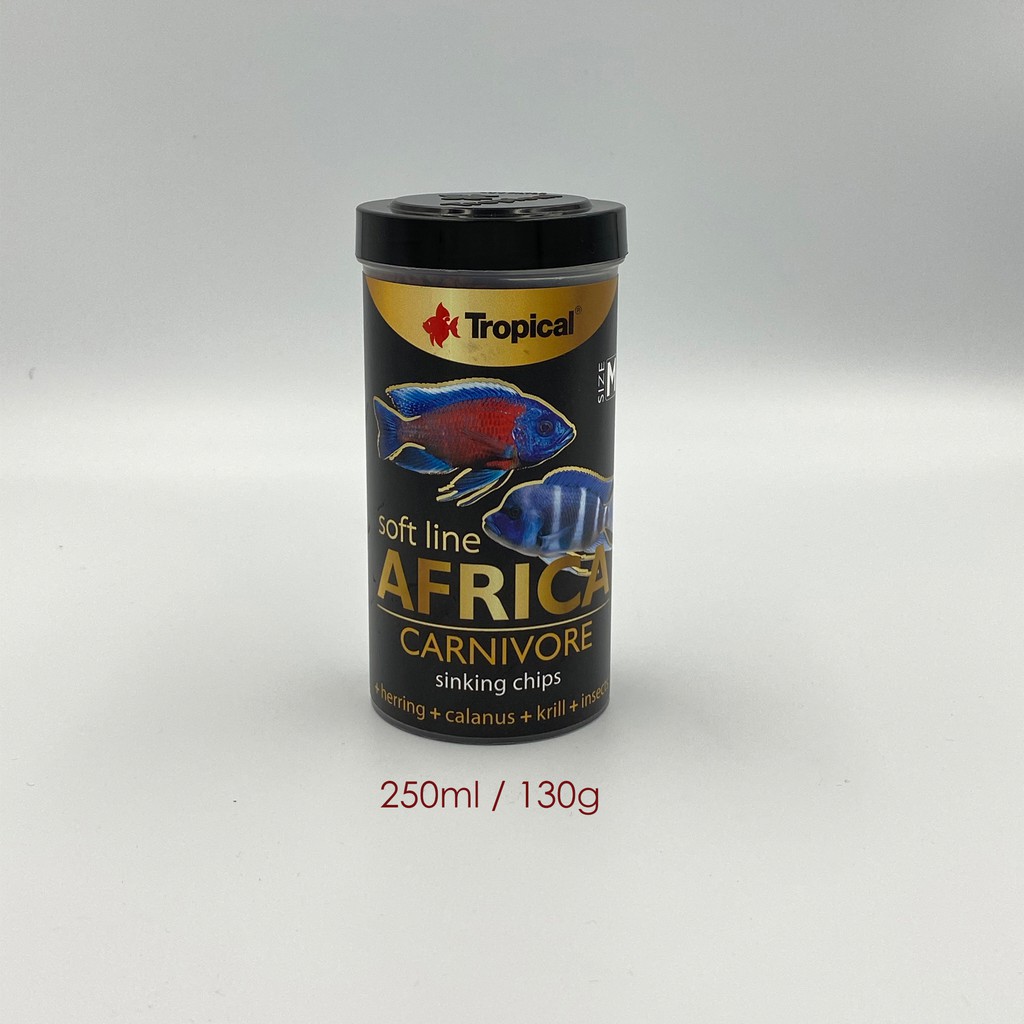 TROPICAL SOFT LINE AFRICA CARNIVORE (250ML/130G) FISH FOOD (TRO5243 ...