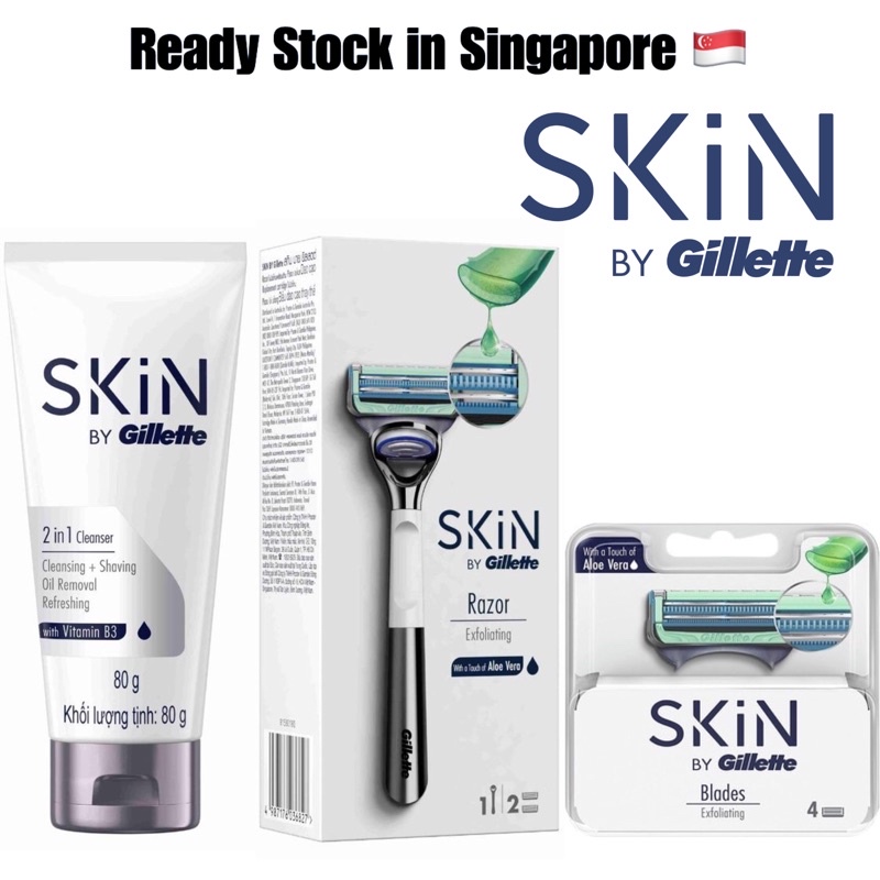 【Ready Stock in SG】Skin by Gillette series Razor Facial Cleanser Face ...