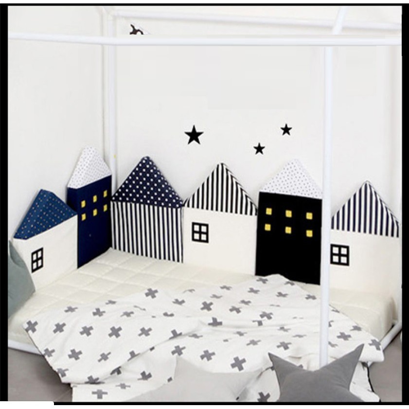 Baby Cot Bed Bumper Head Protector crib (house fence) | Shopee Singapore