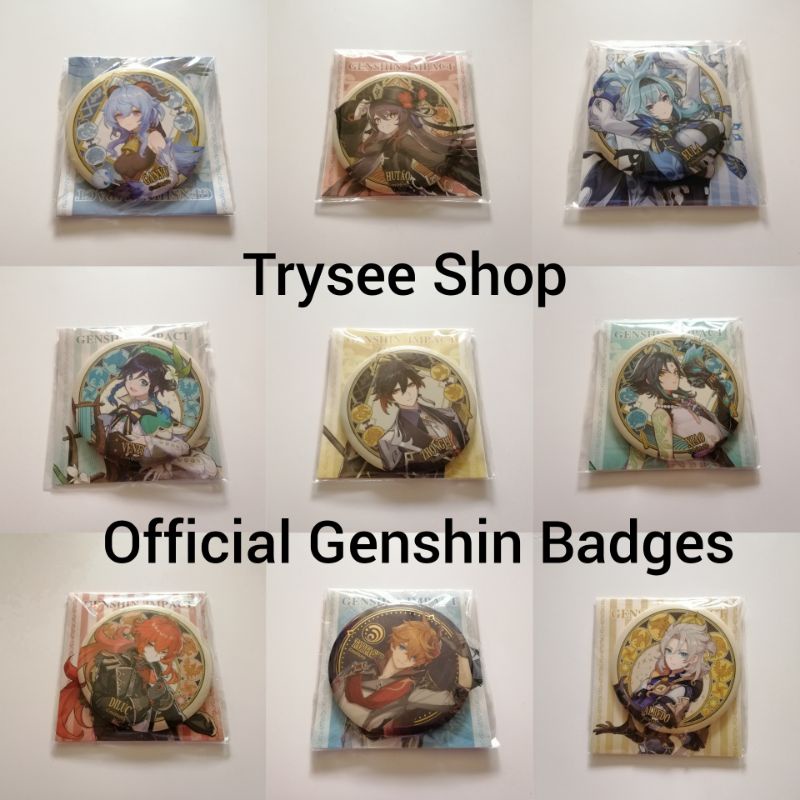 Genshin Impact Official Tin Badge 原神 Mihoyo Merchandise Merch ...