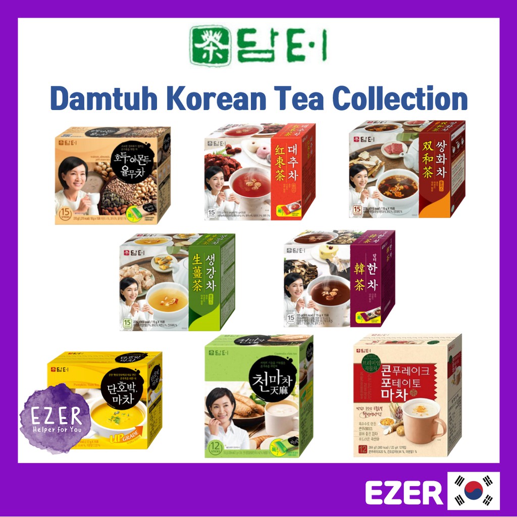 [Damtuh] Korean Traditional Tea Collection 8 Flavor (Walnut Almond ...