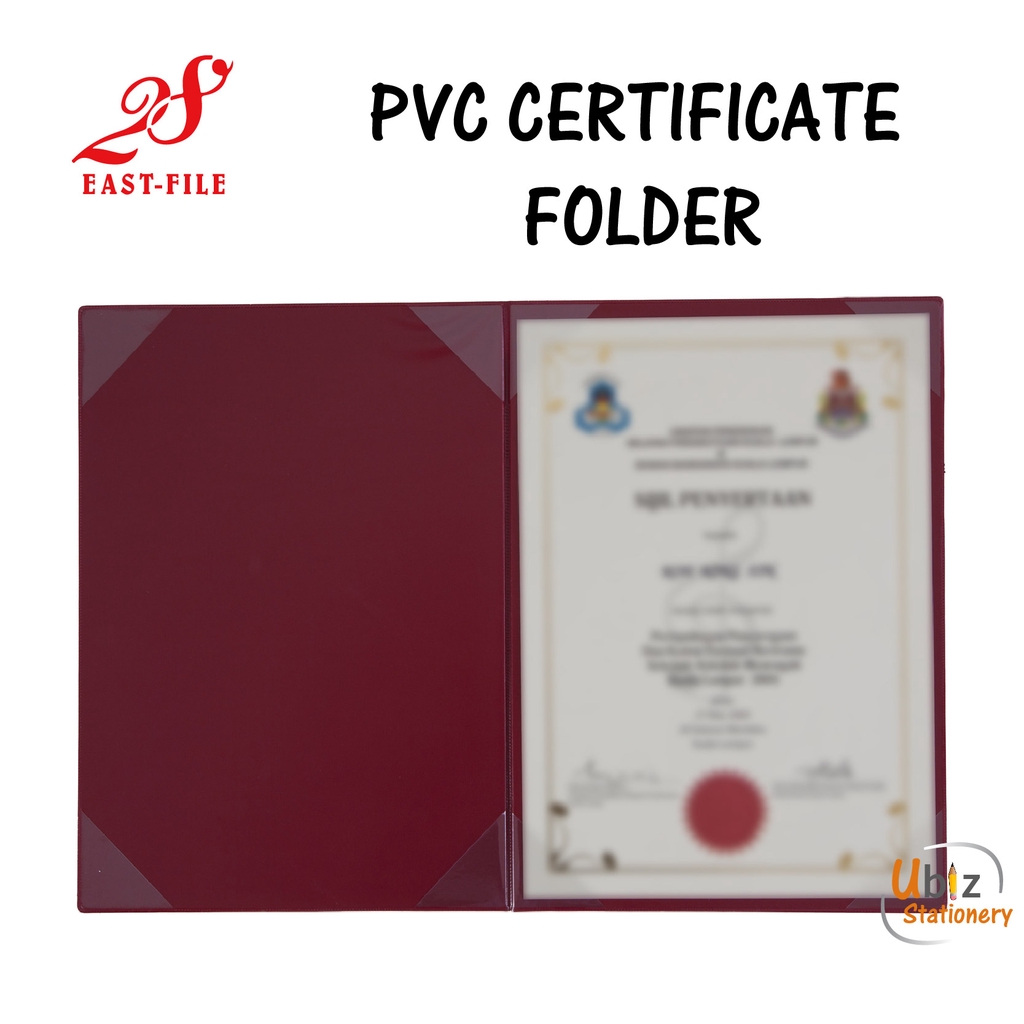 PVC CERTIFICATE CERT HOLDER/FOLDER A4 | Shopee Singapore