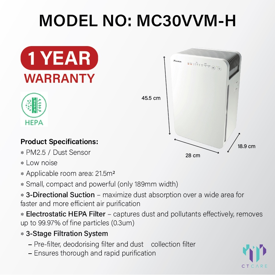 [SG🇸🇬] Daikin Air Purifier | MC30VVM-H | MC40UVM6 | MC55UVM6 ...