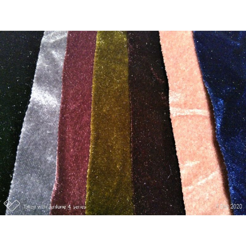 Velvet Patchwork Fabric Velvet Fabric Pieces (1 sheet) | Shopee Singapore