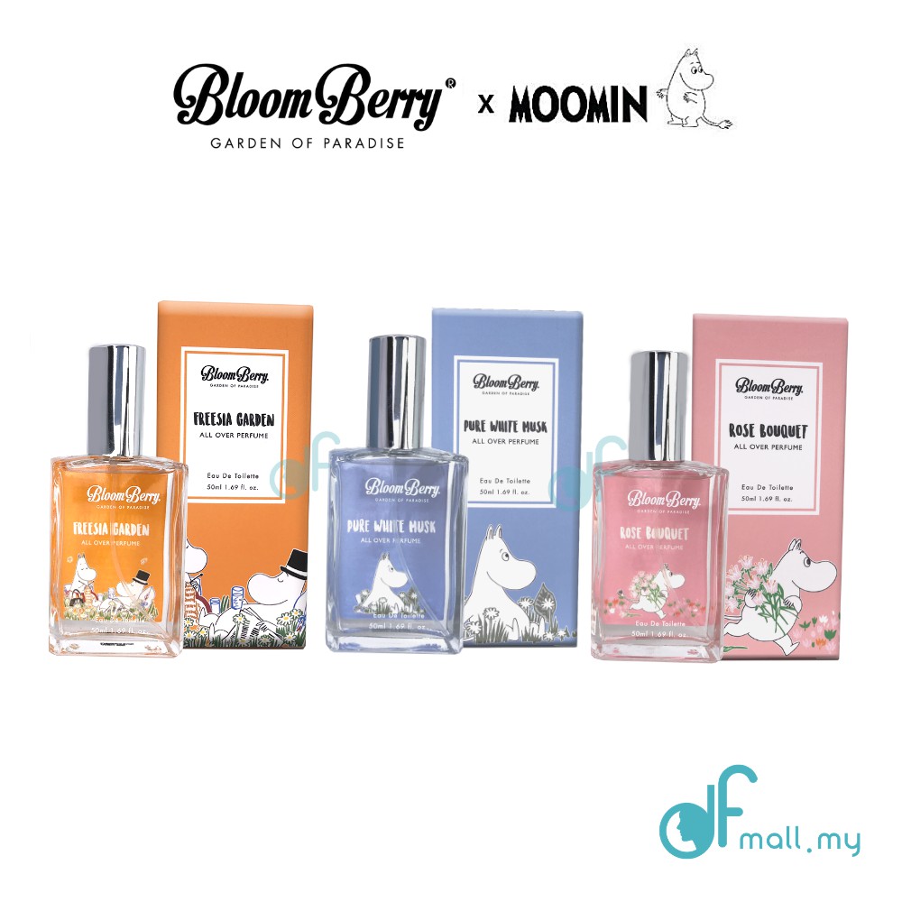 BLOOM BERRY x Moomin Rose Bouquet/ Freesia Garden/ Pure White Musk ...