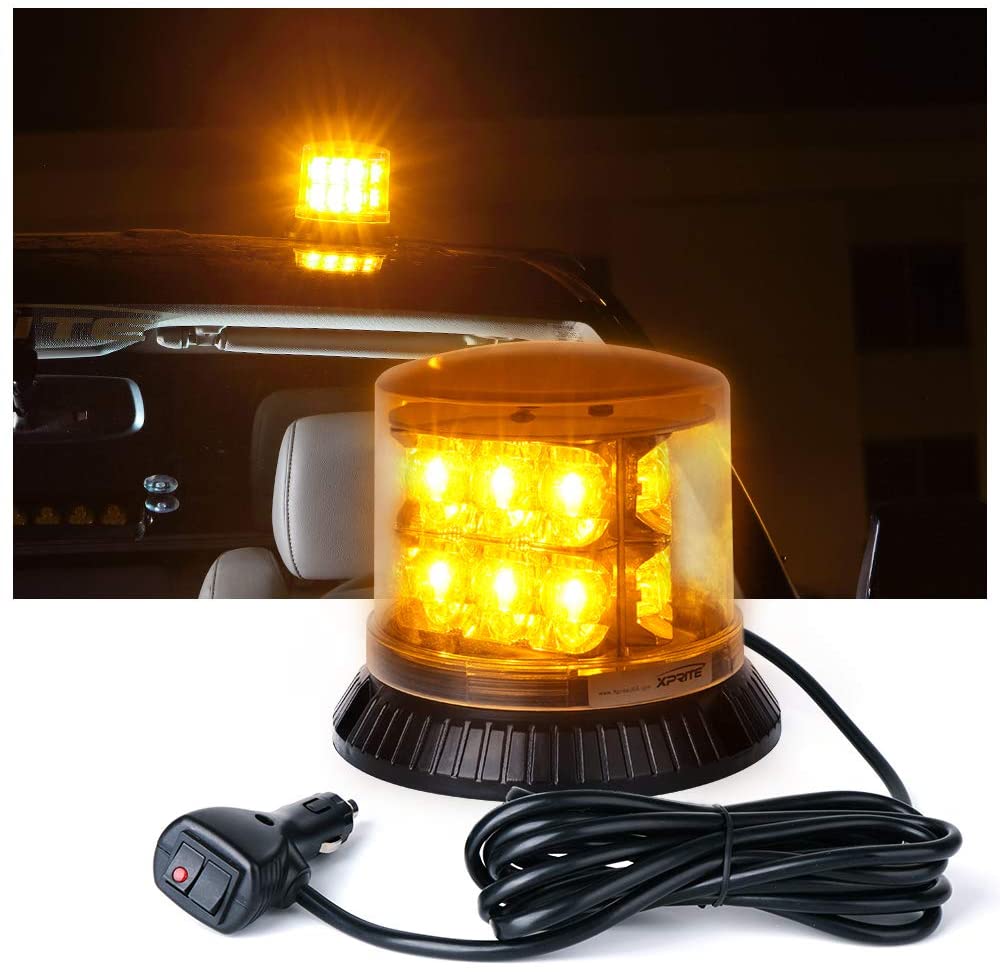Rotating Beacon Light HELLA H27113011 K-LED 50 Compact Magnetic Mount ...