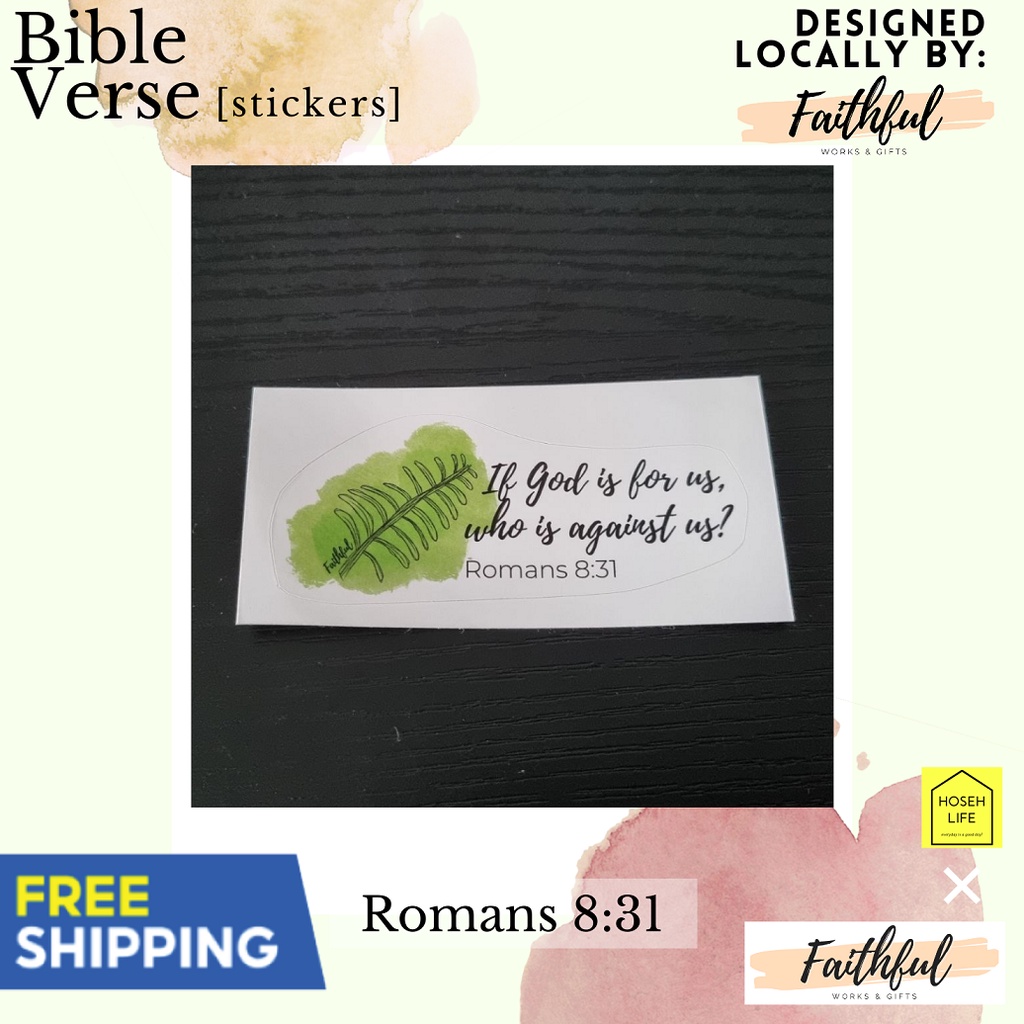 SG Designed Illustrated Bible Verse Stickers | Christian gifts by ...