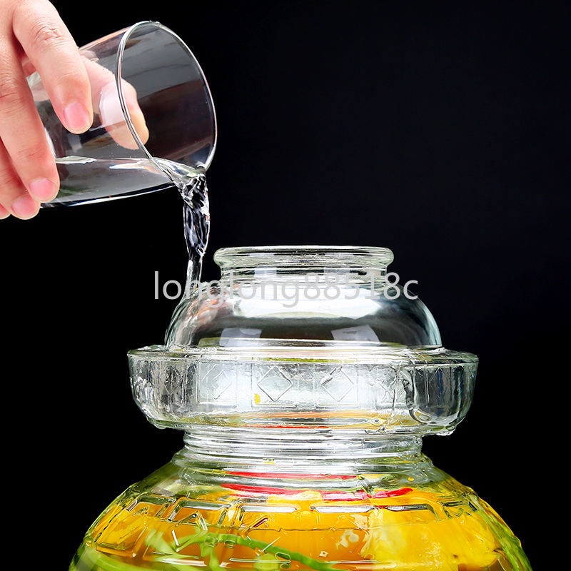 Sichuan Pickles Earthen Jar Thickened Glass Sealed Transparent Pickling ...