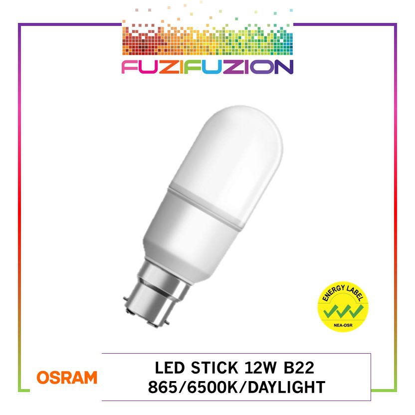 OSRAM LED Value Stick 12W B22 6500K | Shopee Singapore
