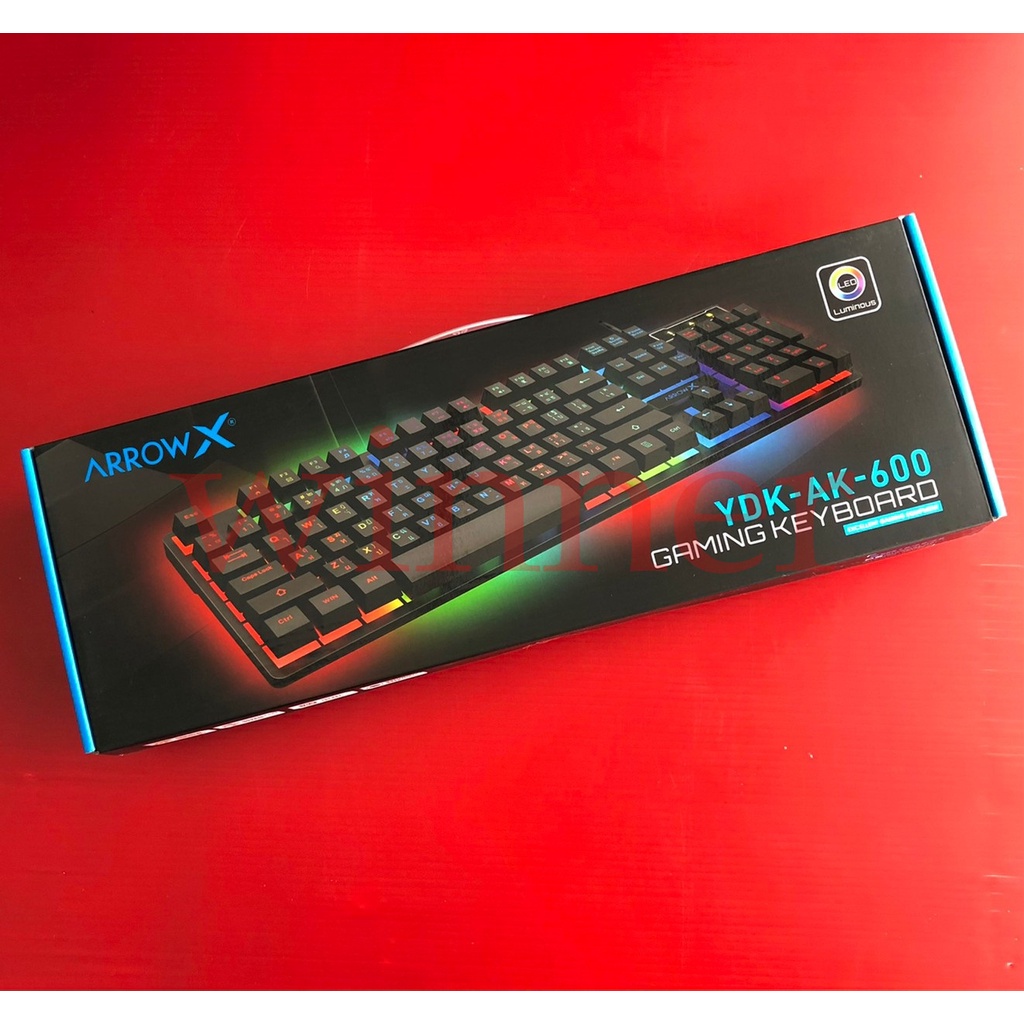 KEYBOARD (KEYBOARD) ARROW X YDK-AK-600 (RUBBER DOME) (RAINBOW LED) (EN ...