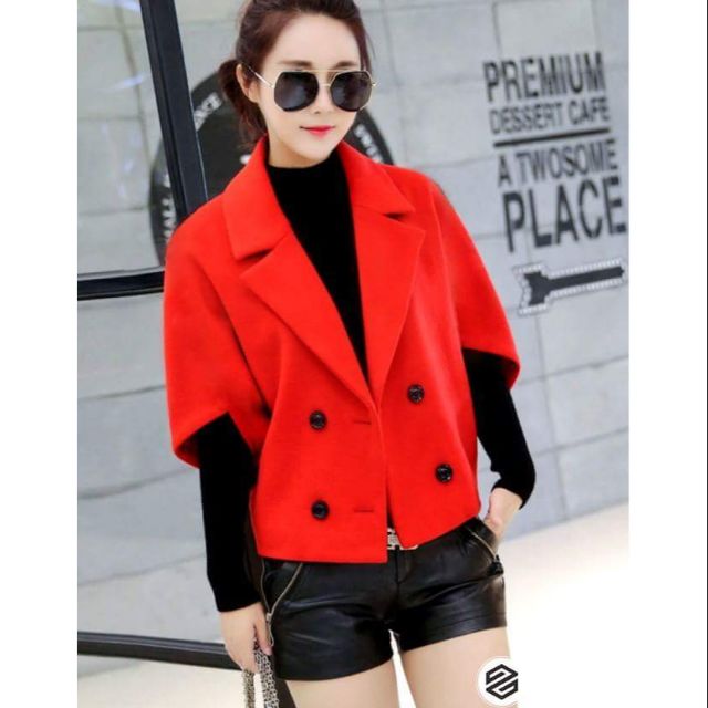 Jacket Collar VEST WITH BAT WINGS SLEEVES, EXTREMELY YOUNG | Shopee ...