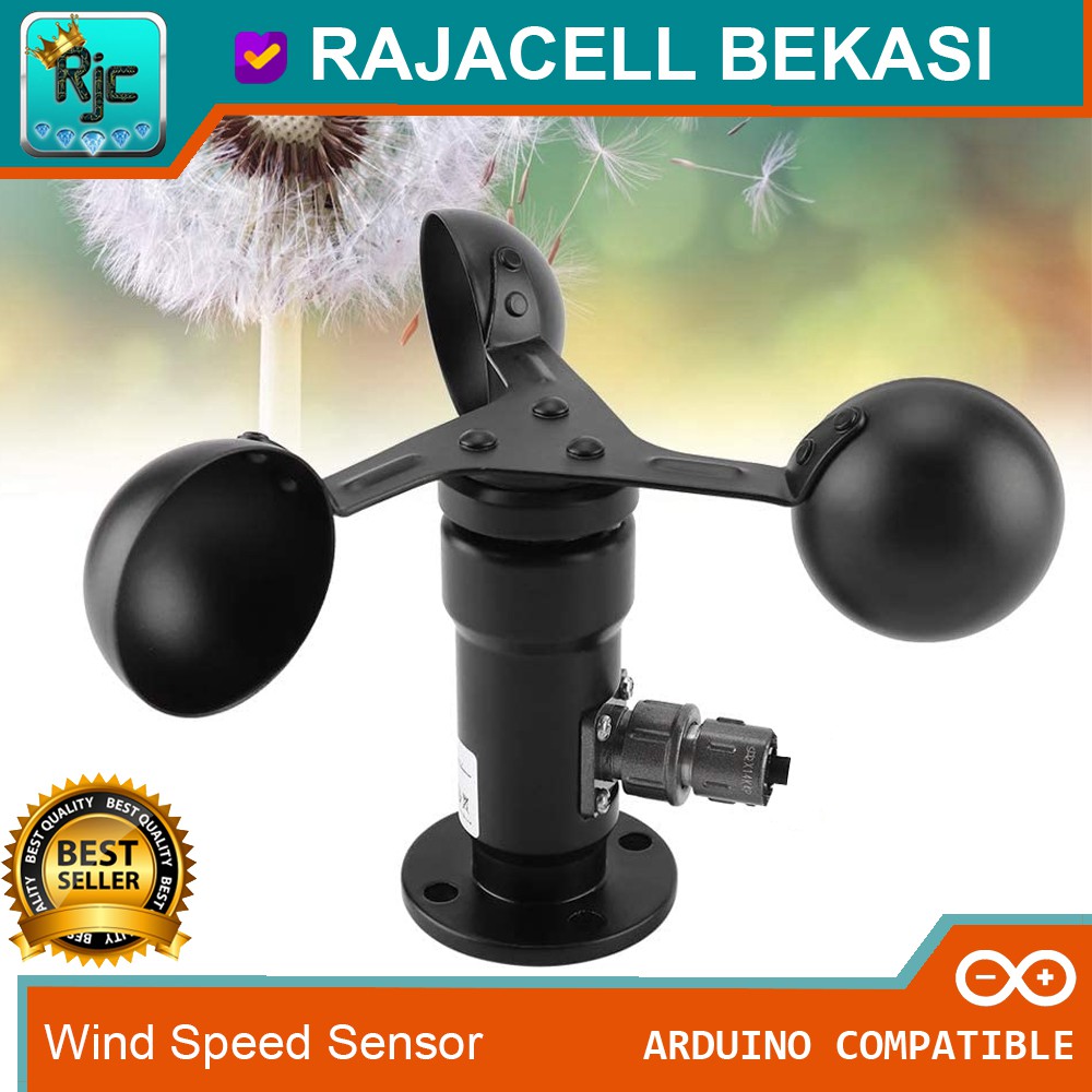 Anemometer Wind Speed Sensor Measures Wind Speed Arduino Raspberry Pi | Shopee Singapore