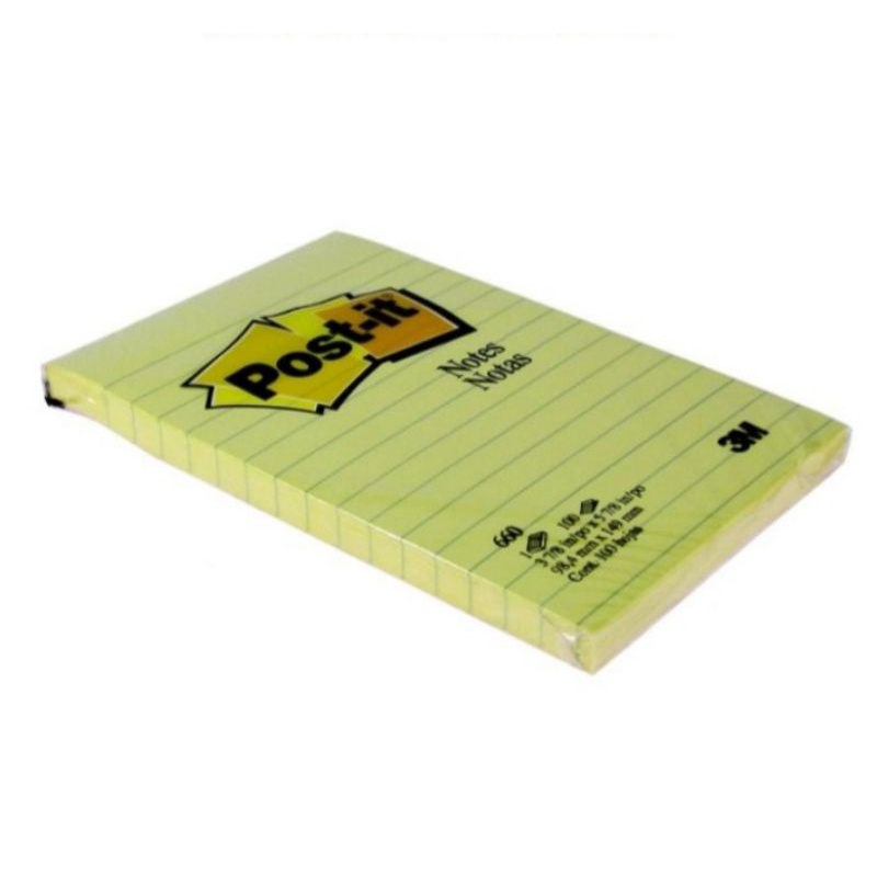 3M post it sticky notes yellow lines striped 660 | Shopee Singapore