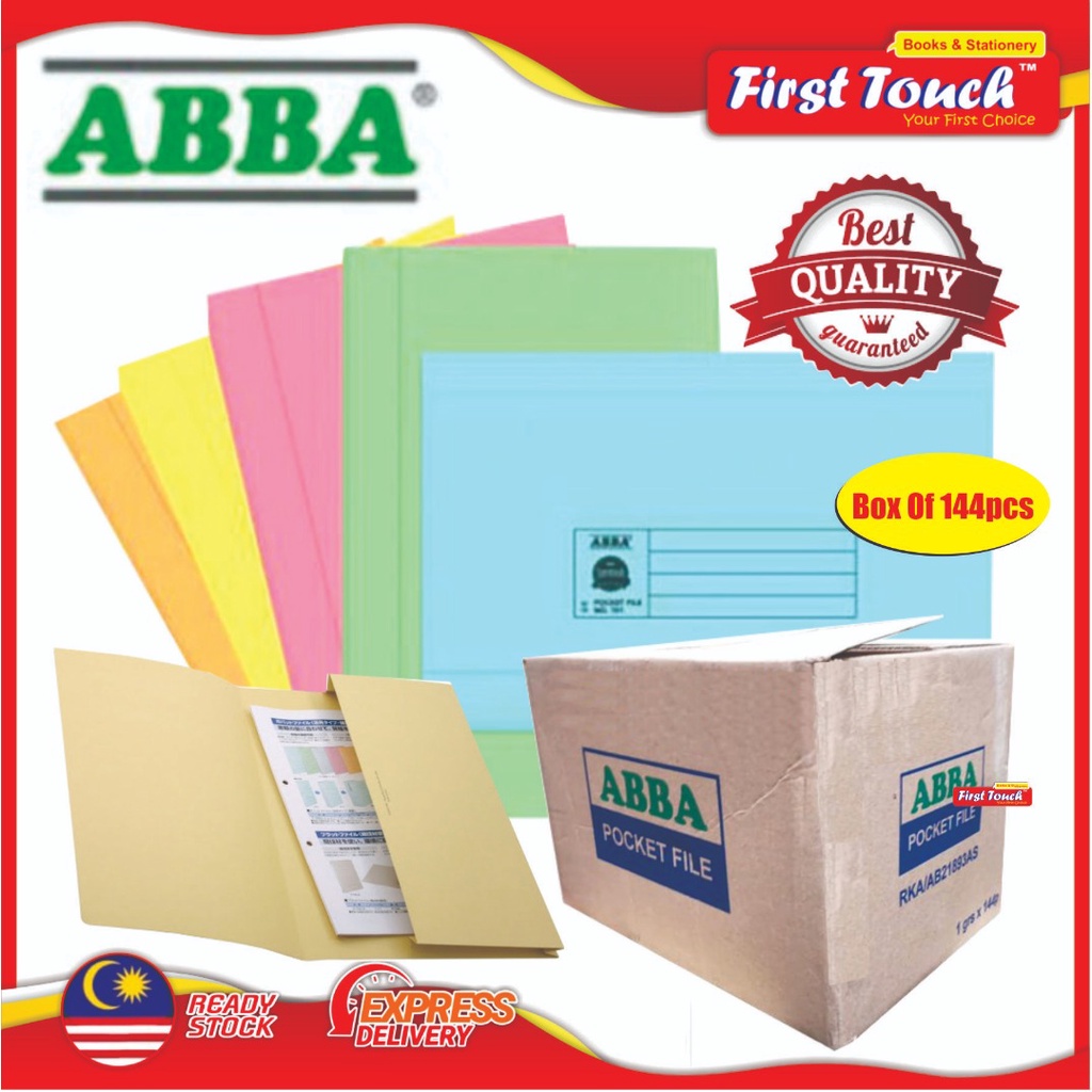 Pocket File Manila Card No.222 ABBA ECO Pocket File Fail Poket Kertas ...