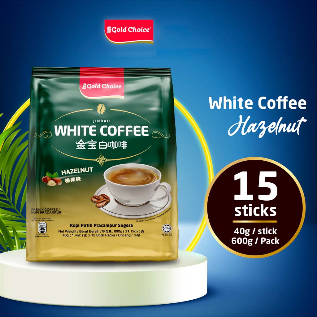 Gold Choice Hazelnut White Coffee (15 Stick Packs) | Shopee Singapore