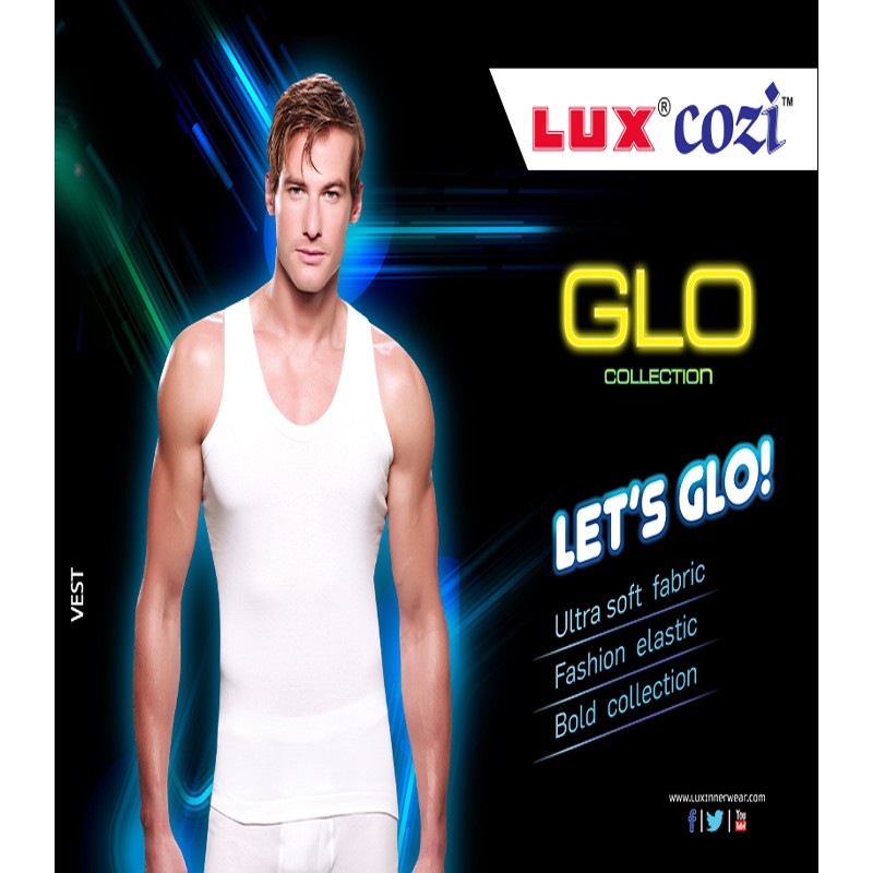 Kamdar Men Innerwear Lux Cozi Glo Vest White (2 Pcs/Pack) | Shopee Singapore