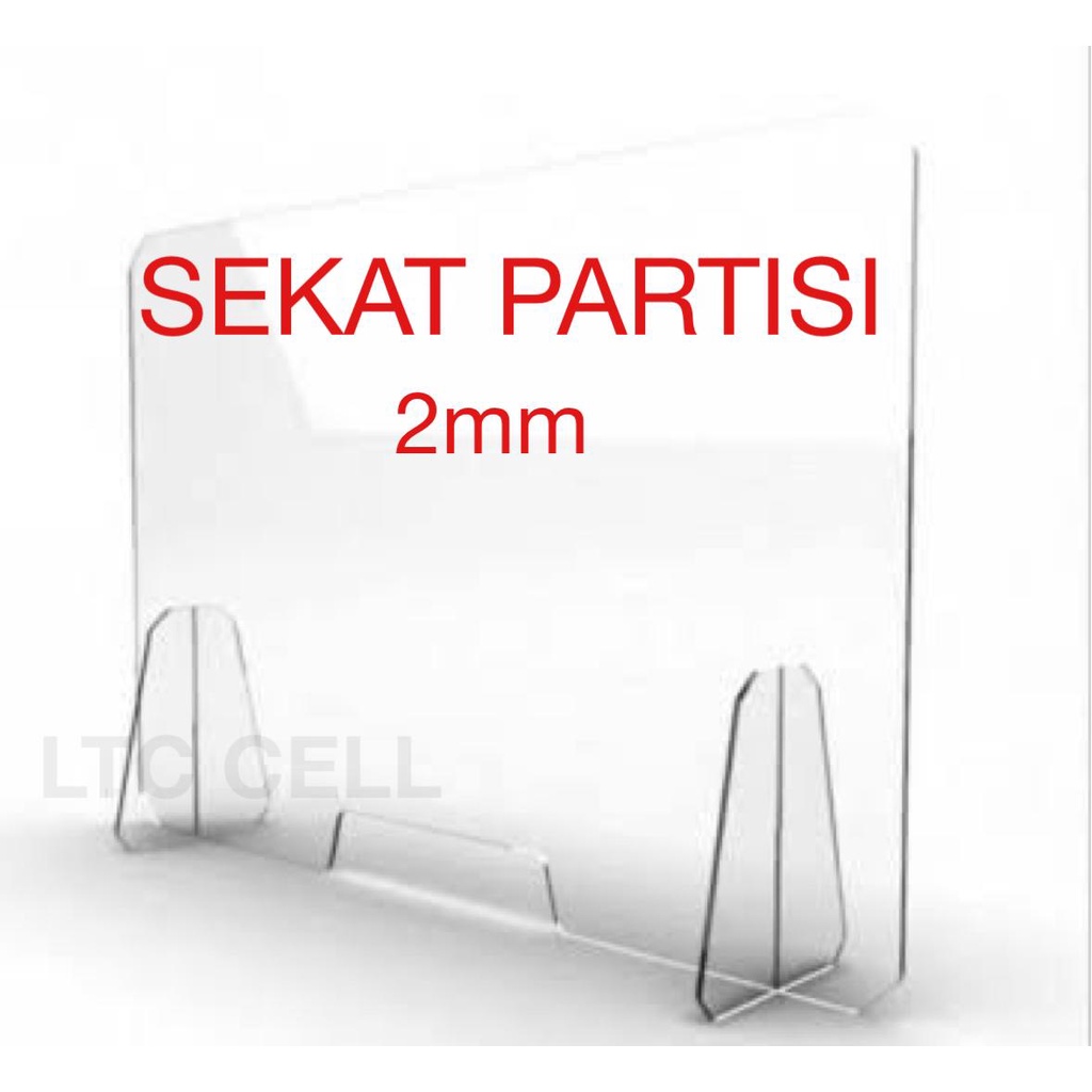 Custom Acrylic Table Partition Divider Size 120cm x 60cm 2mm Thick ...