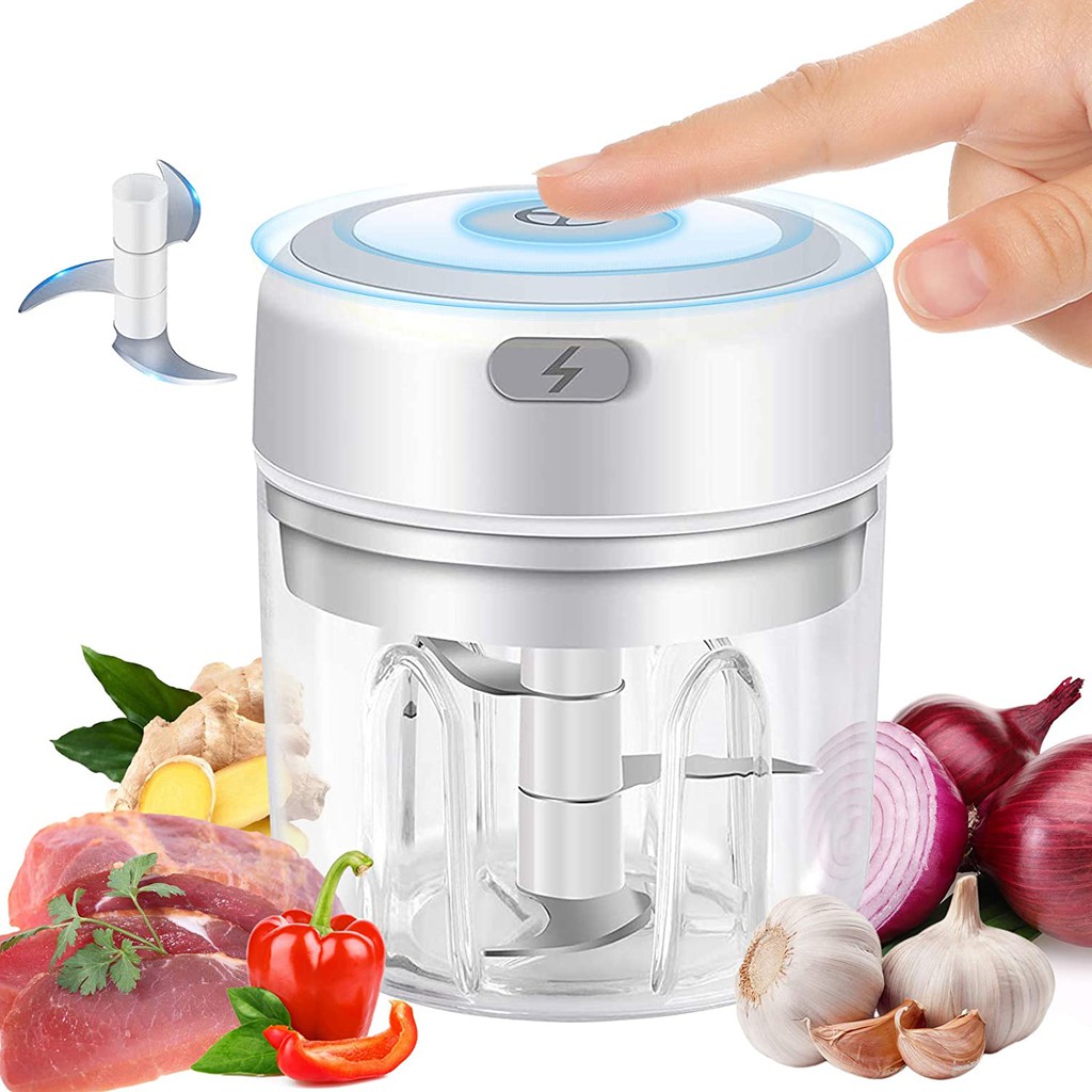 Upgrade Electric Garlic Chopper Mini USB Charging, Small Baby Food ...