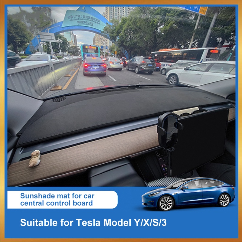 Tesla Model 3 2021 Dashboard Cover Wrap Car Dashboard Cover Dashmat ...
