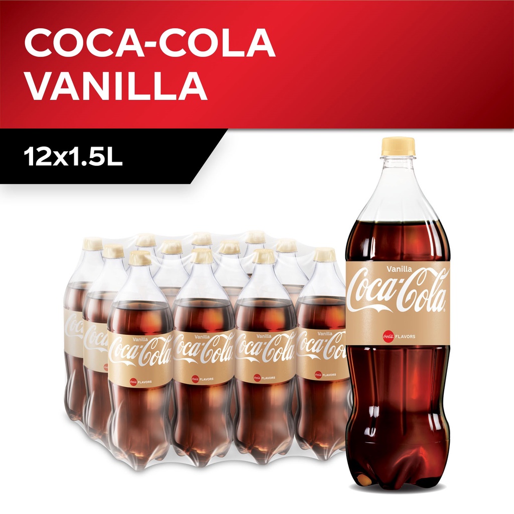 [1 Carton] Coca-Cola Vanilla (12x1.5L) | Shopee Singapore
