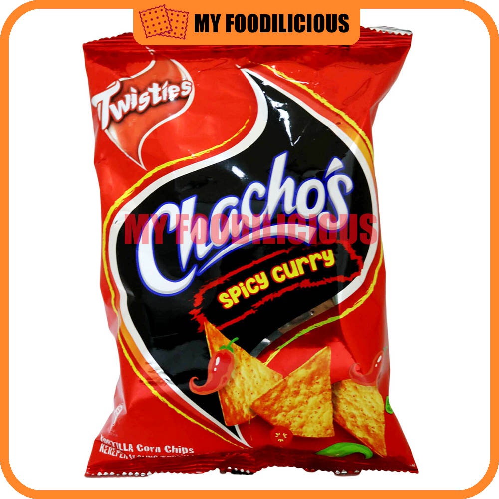 Twisties Chacho's Tortilla Corn Chips- Cheesy Cheese / Spicy Curry ...