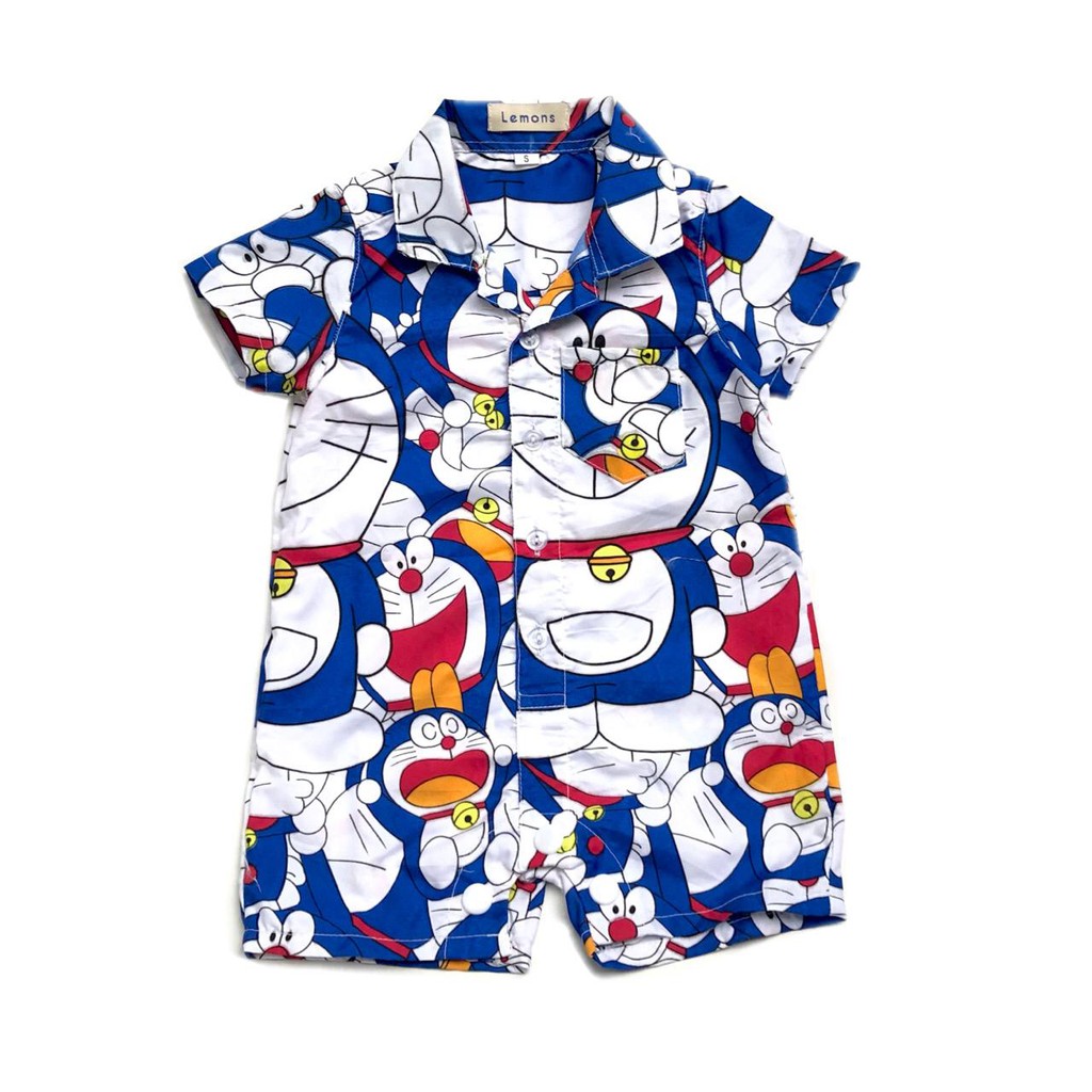 KATUN Doraemon Pattern Cotton Baby Romper 6-18 Months Old | Shopee ...