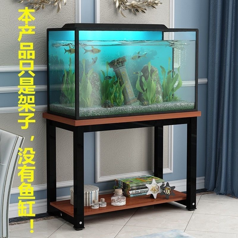 HWFX Cabinet Fish Steel Wood Tank Metal Base Simple Iron Table Frame ...