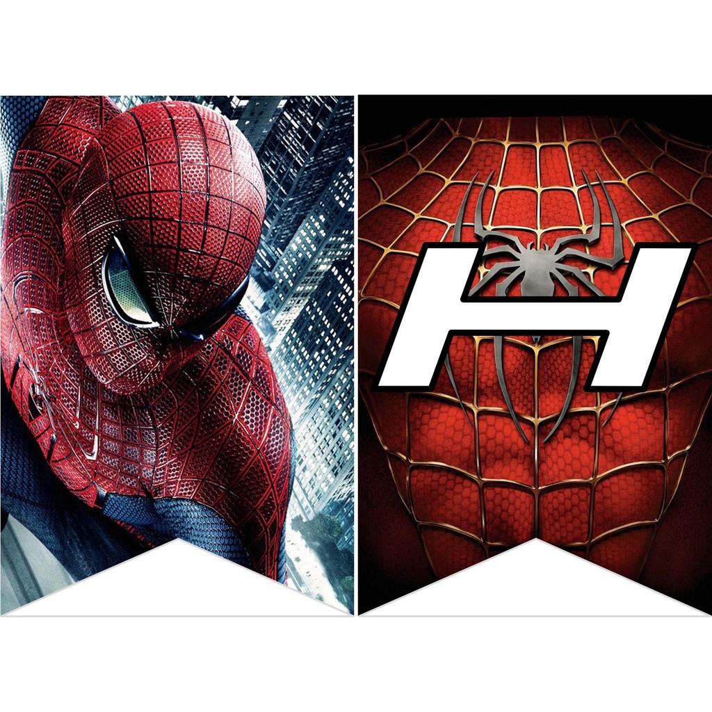 Bunting Banner - Spiderman - Happy Birthday | Shopee Singapore