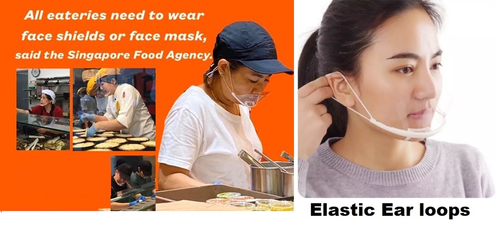 Spit Guard【10/20PCS】Mask Food Hygiene Mouth Shield Sneeze Droplet ...