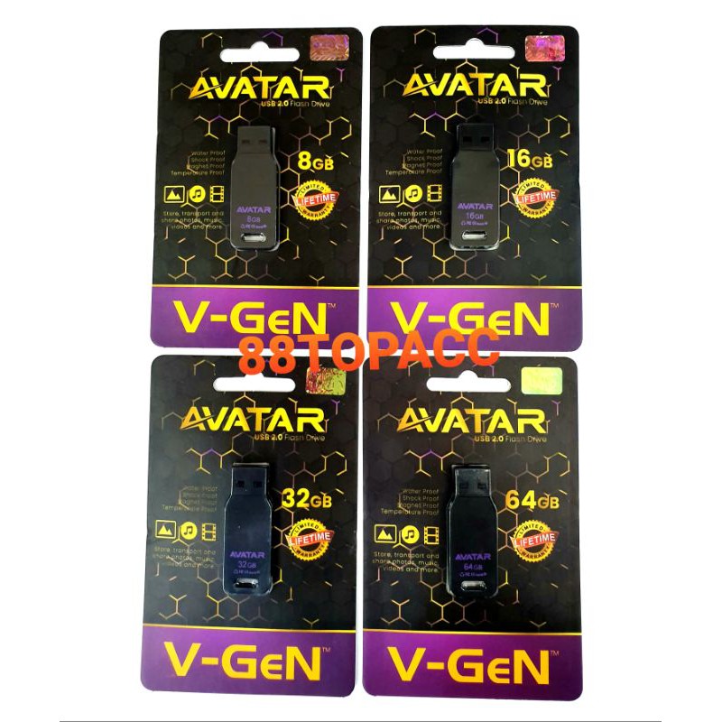 Vgen Avatar Flashdisk 8GB 16GB 32GB 64GB 128GB / USB Original V gen ...