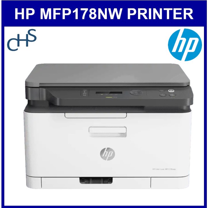 HP Color Laser MFP 178NW Print Scan Copy Printer 4ZB96A | Shopee Singapore