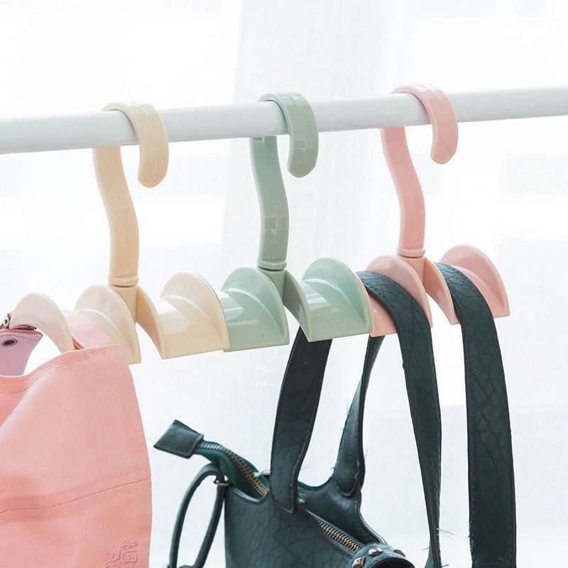 360-degree Rotation Closet Hanging Rack /Rotating Handbag Hanger for ...