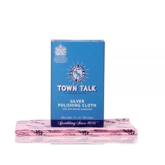 Town Talk Polish – Anti-Tarnish Silver Polishing Cloth (12.5 x 17.5cm ...