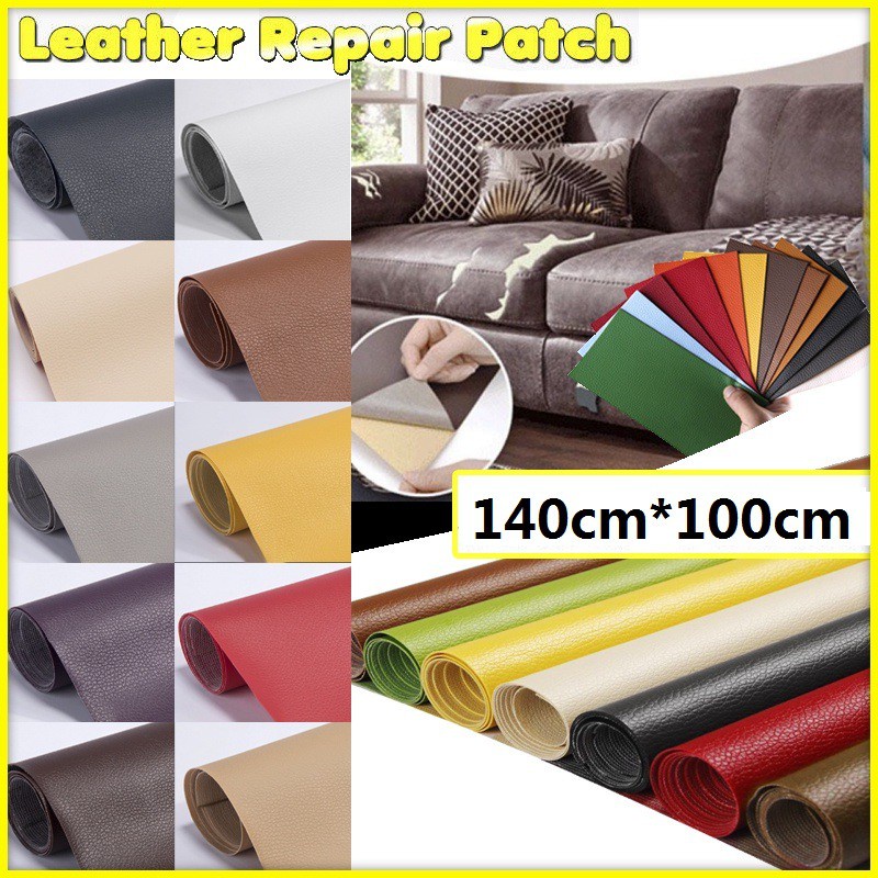 138*100cm Leather Repair Self-Adhesive Patch Car Seat repairing Leather ...
