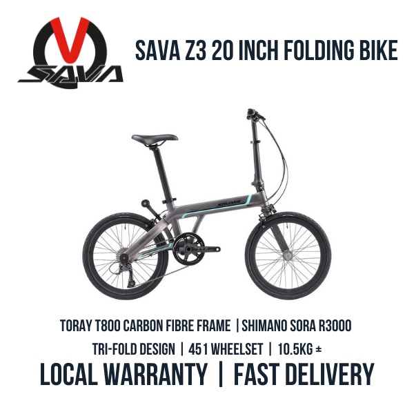 Sava Z3 9 speed / 20inch (451) Single Arm Folding Bike | Shopee Singapore