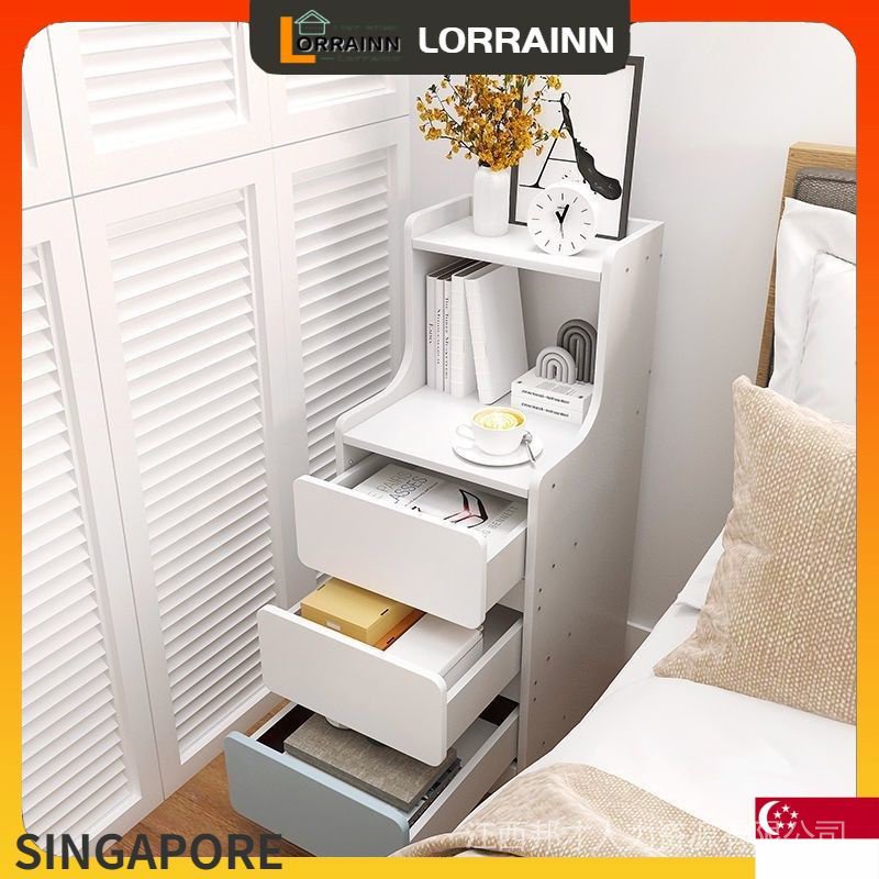 Lorrainn Bedside table ultra narrow small bedroom modern simple bedside ...